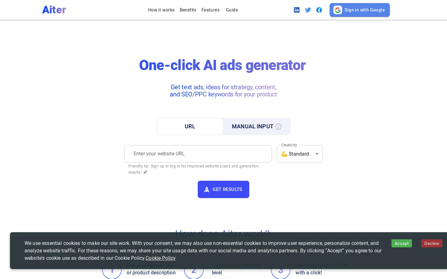 Aiter – One-Click AI Ads, AI Content and Strategy Ideas | AIStage