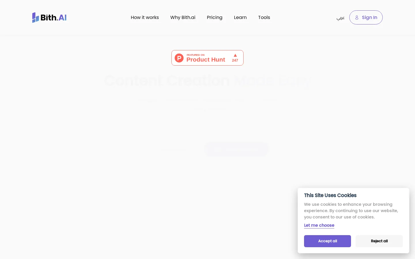 Bith.ai | Content Creation Made Easy | AIStage