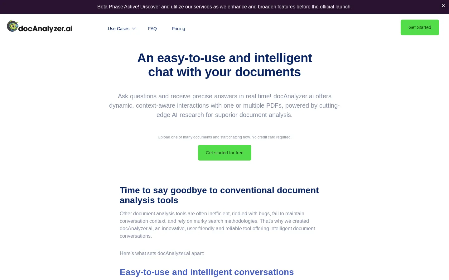 docAnalyzer.ai | Intelligent Document Conversations | AIStage