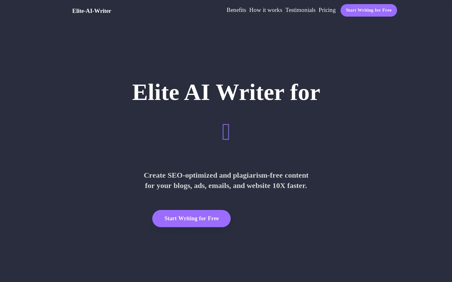What is Elite AI Writer | AIStage