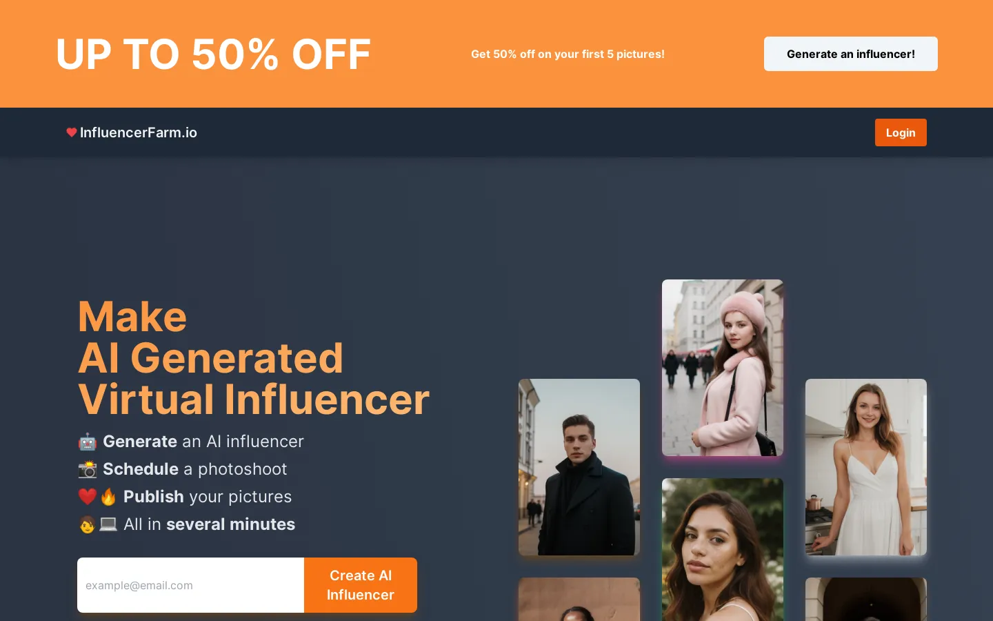 InfluencerFarm - Create Your Own AI Influencer | AIStage