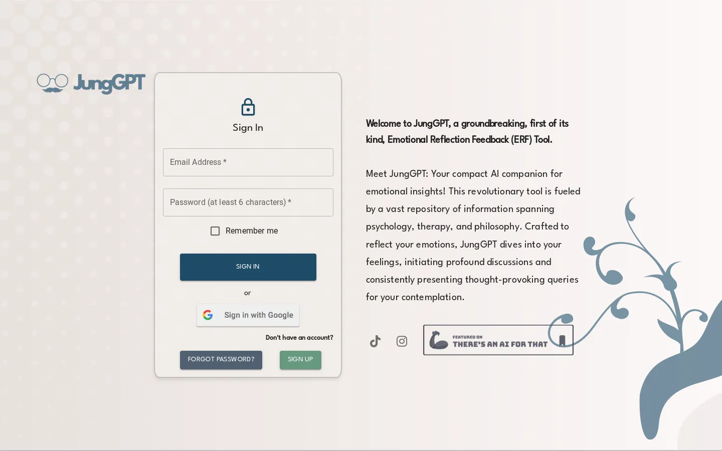 Jung GPT | Emotional Reflection Feedback Tool | AI Chat Support | AIStage