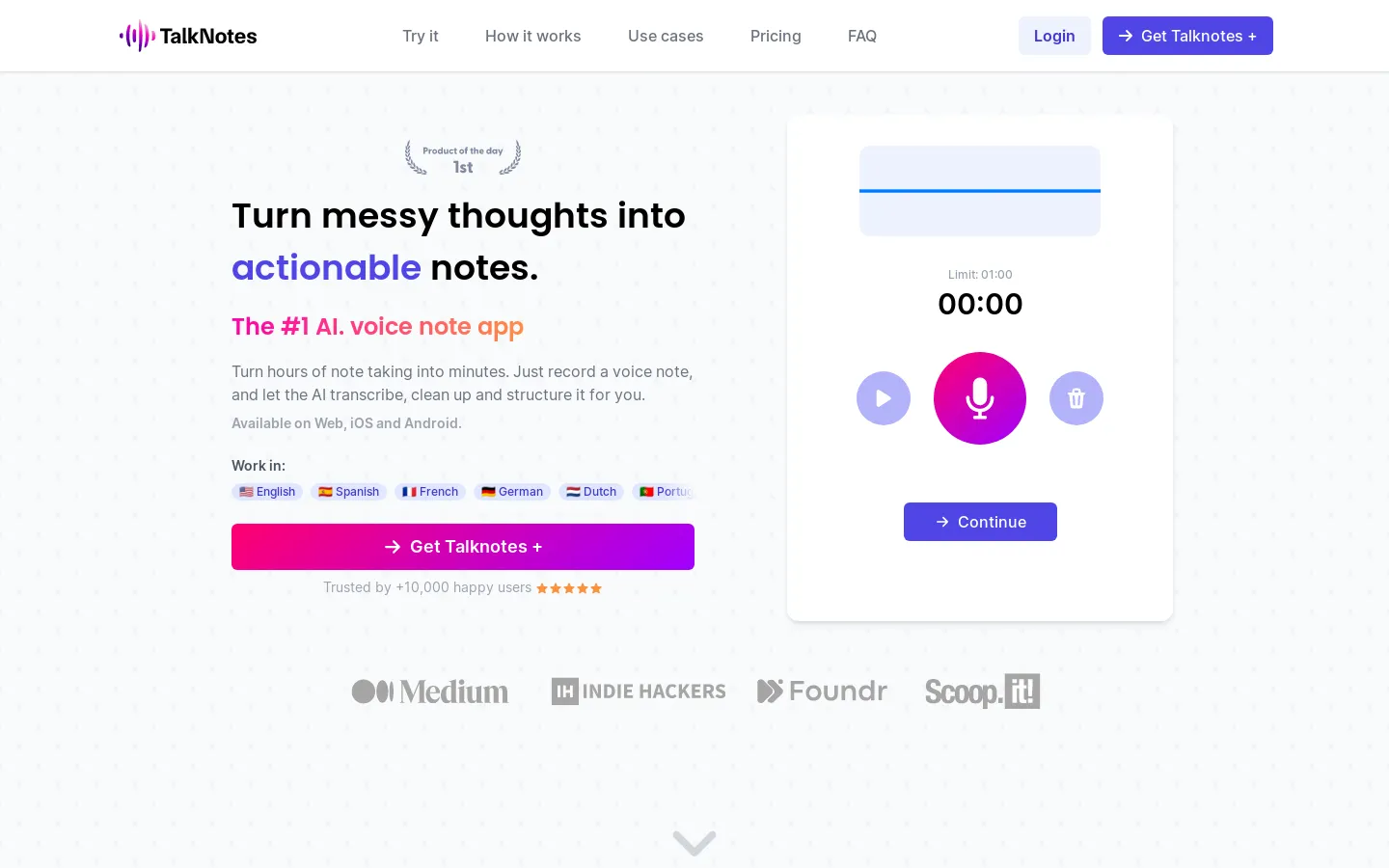 What is TalkNotes | AIStage