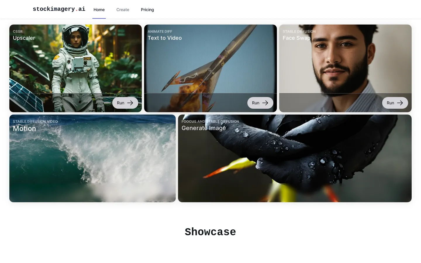 Kernfunktionen von StockImagery | AIStage