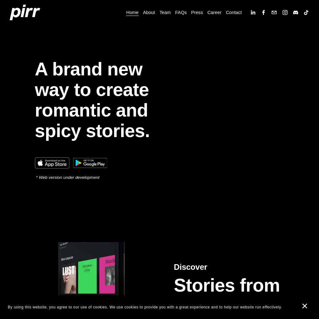 Pirr - Create, Share, and Read Spicy Stories | AIStage