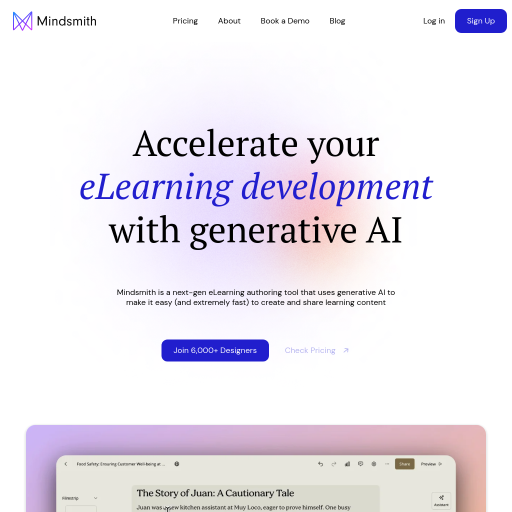 Mindsmith - eLearning development with Generative AI | AIStage