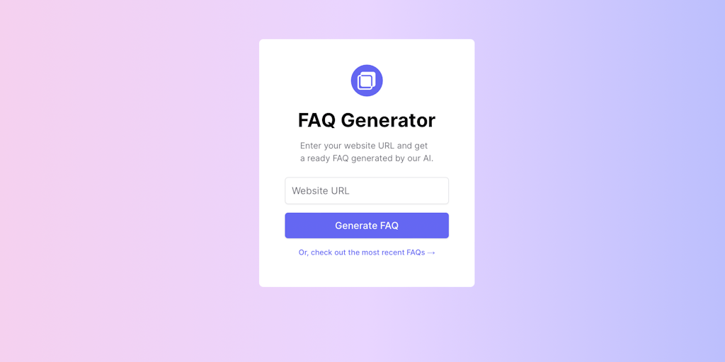 Free AI FAQ Generator - Generate FAQs for Your Website | AIStage