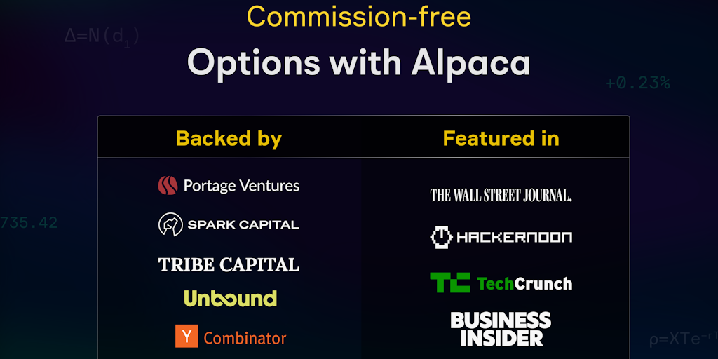 Alpaca Options API - Trade options commission-free via API | AIStage