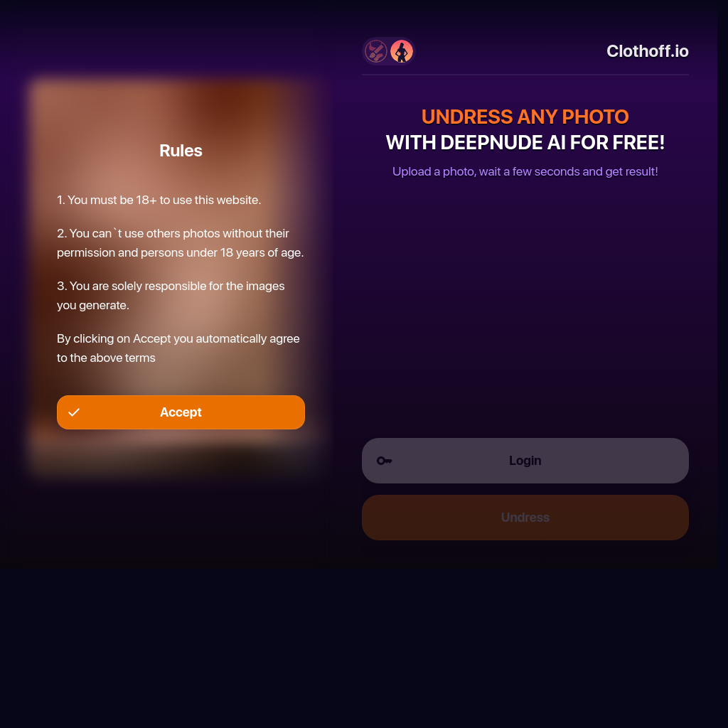 Clothoff.io - 免费在线 AI 脱衣，DeepNude 去衣工具 | AIStage