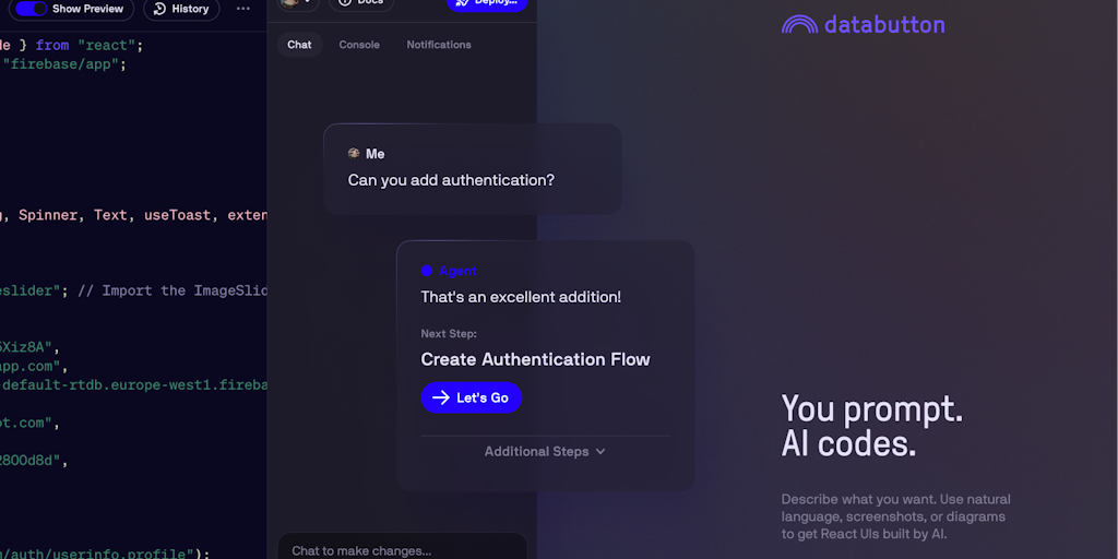 Databutton - AI-Powered SaaS Product Development | AIStage