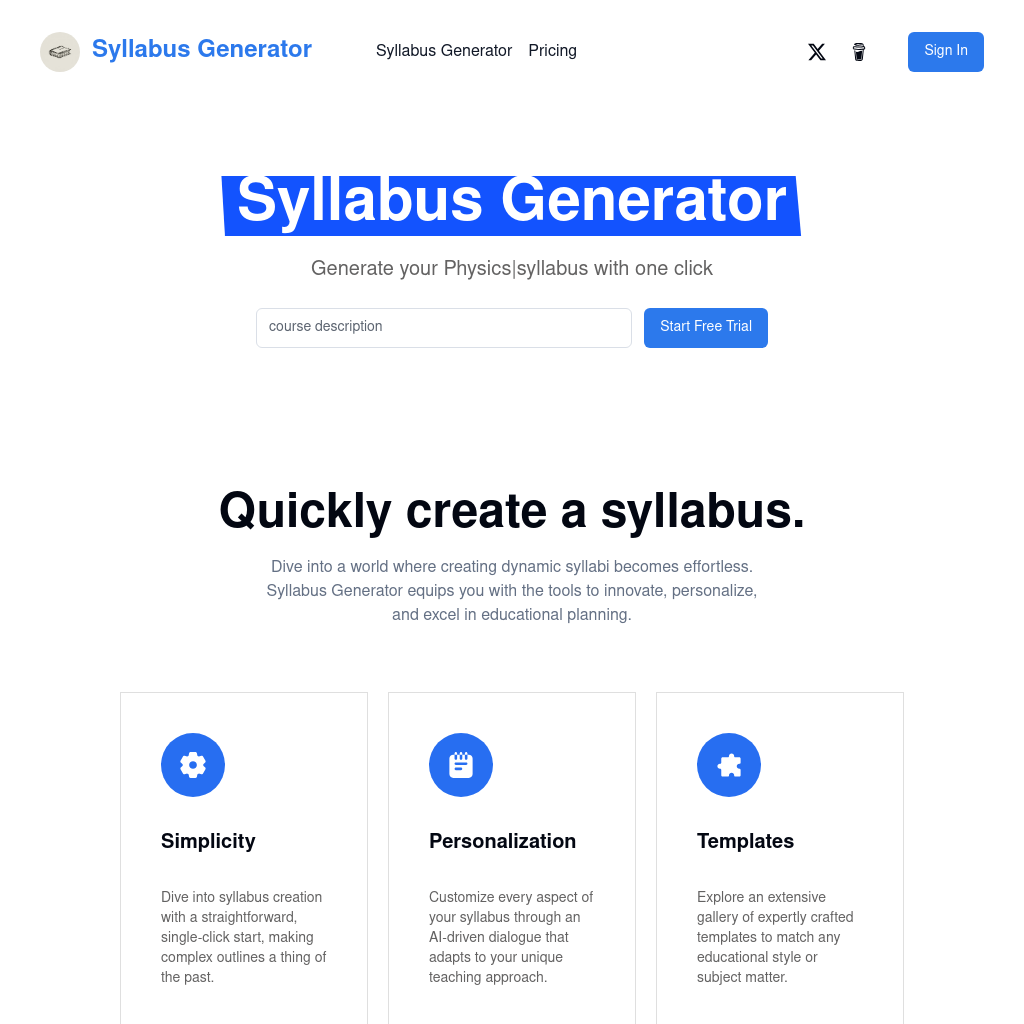 What is AI Syllabus Generator | AIStage