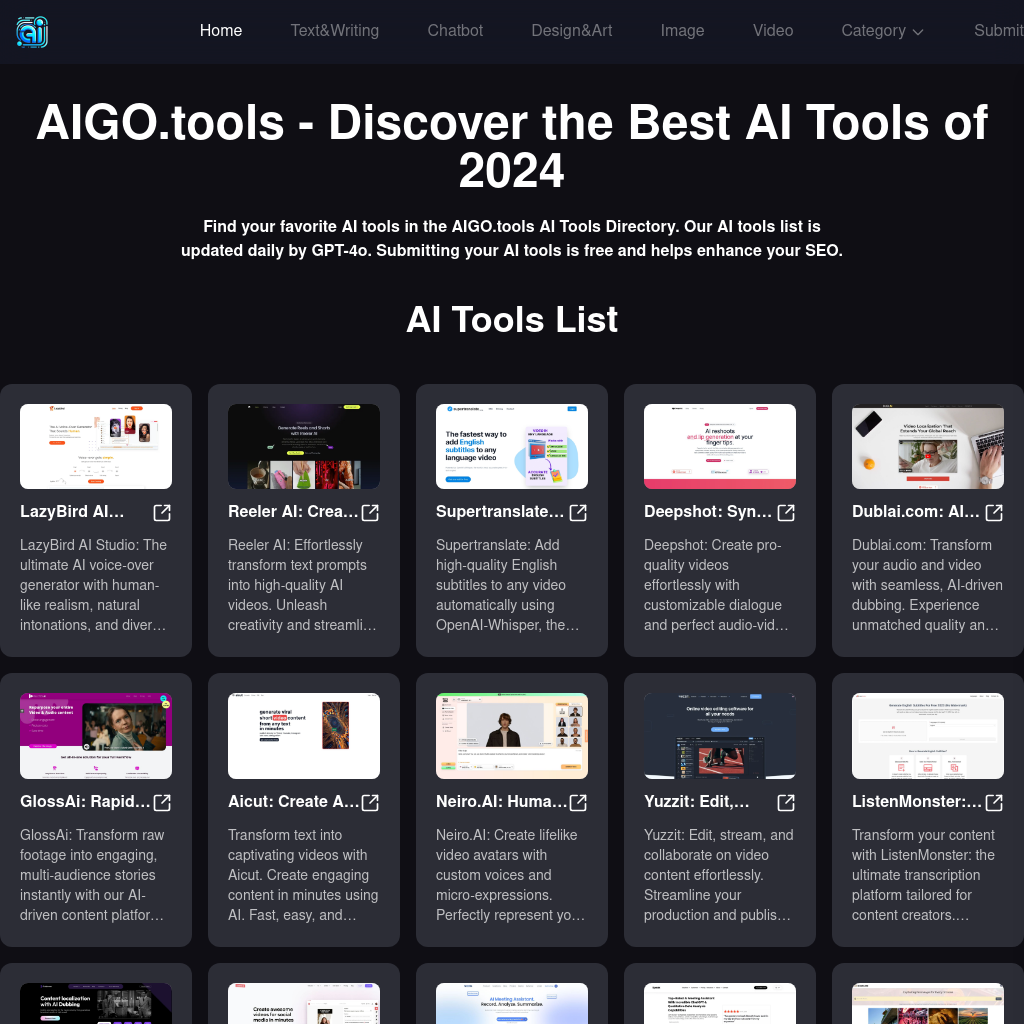 Discover the Best AI Tools with AIGO.tools AI Directory | AIStage