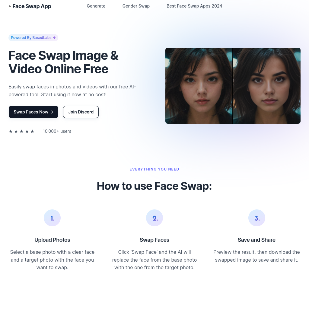 Face Swap App - Swap Faces in Photos and Videos Online | AIStage