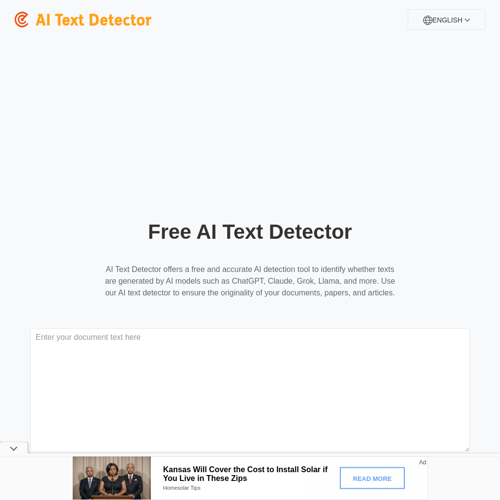 AI Text Detector - Free AI Checker for ChatGPT Detection | Accurate AI ...