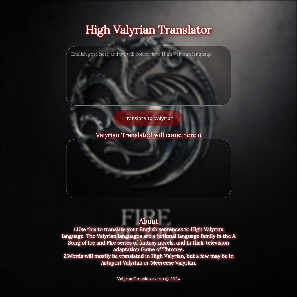 Основные возможности Valyrian Translator | AIStage