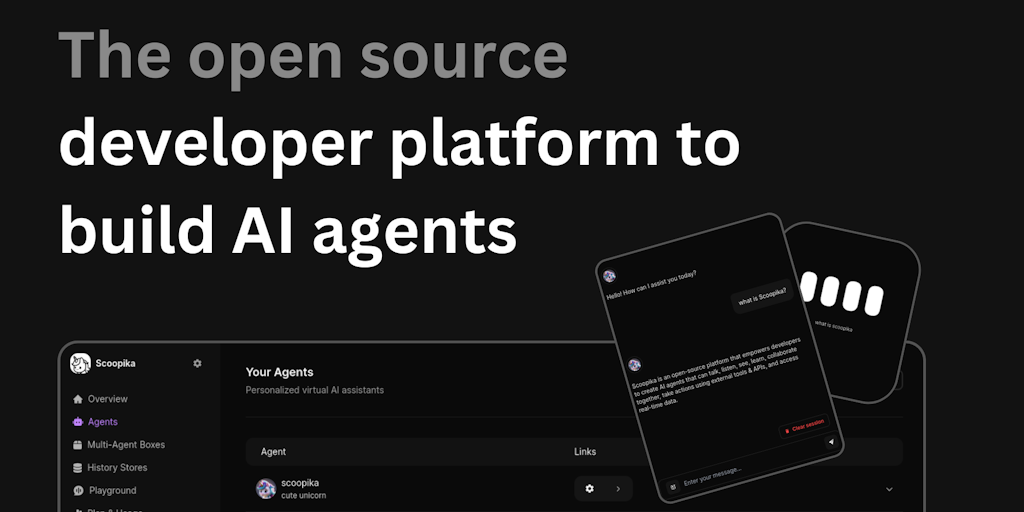 Scoopika - Build AI Assistants for Your App | Open-Source Developer Platform | AIStage