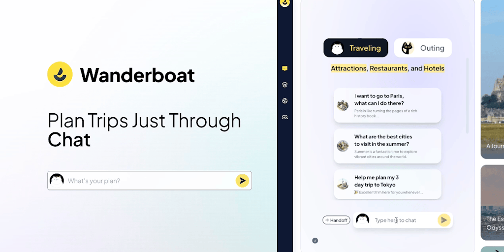 Wanderboat AI - Your Personal Travel Companion for Trip Planning | AIStage