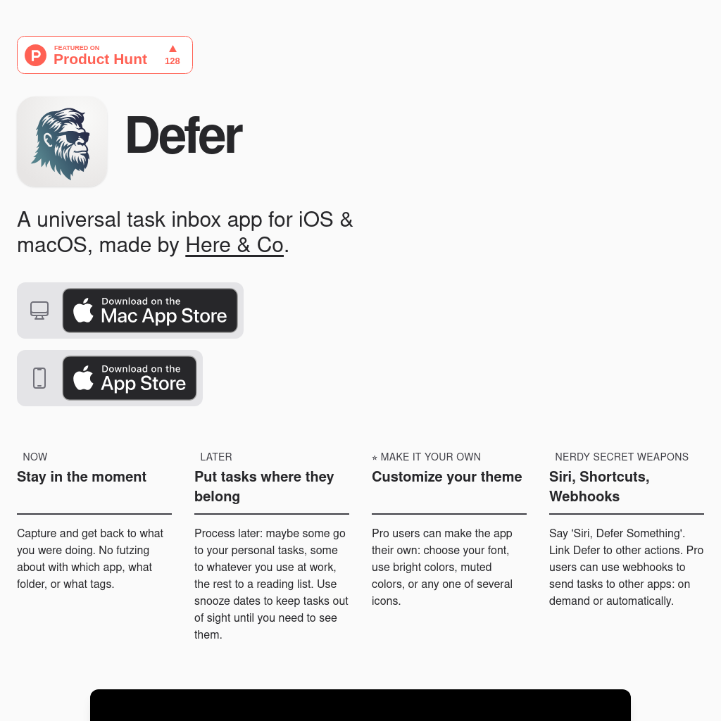 Defer - Task Inbox App | AIStage