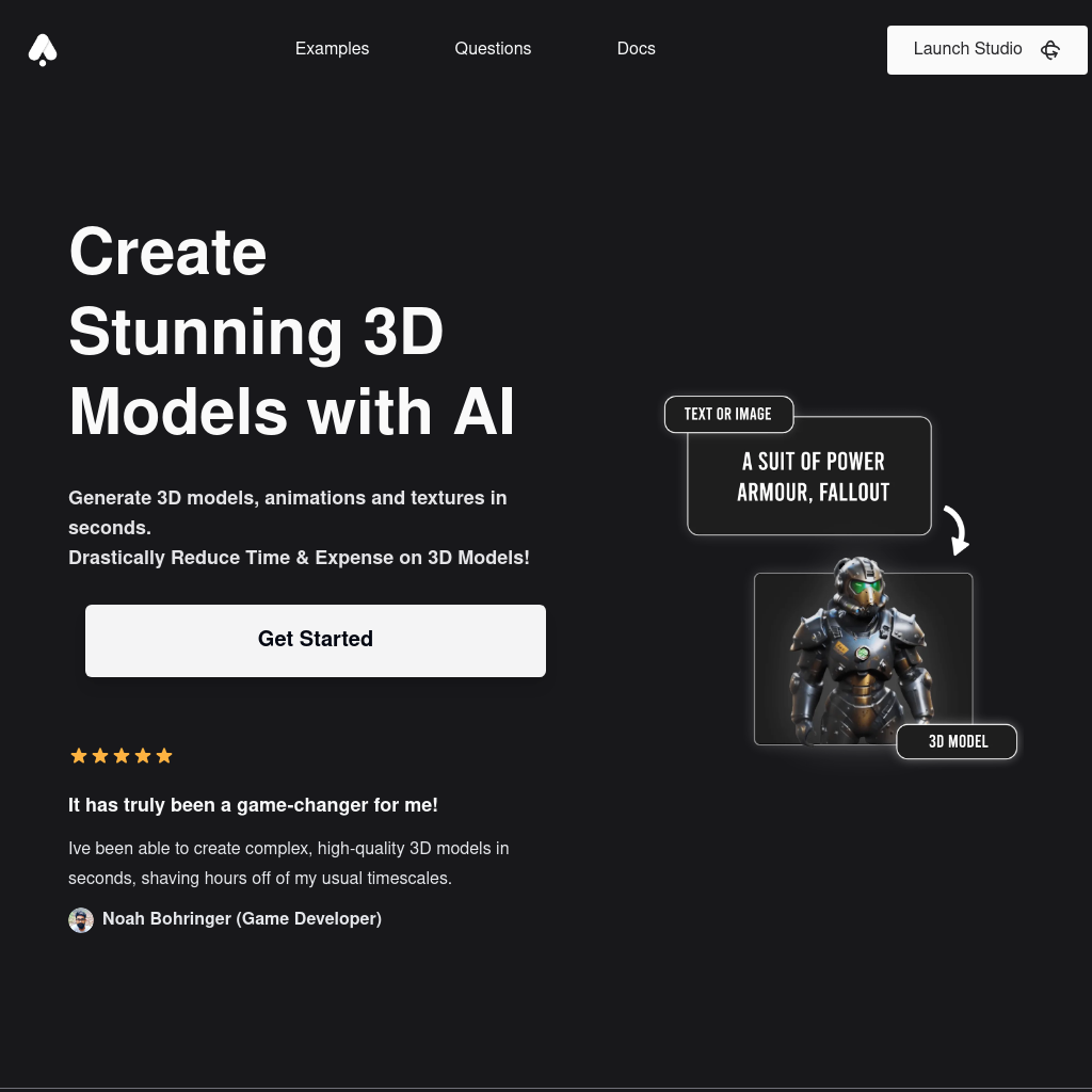 3D AI Studio - Create Custom 3D Models with AI | AIStage