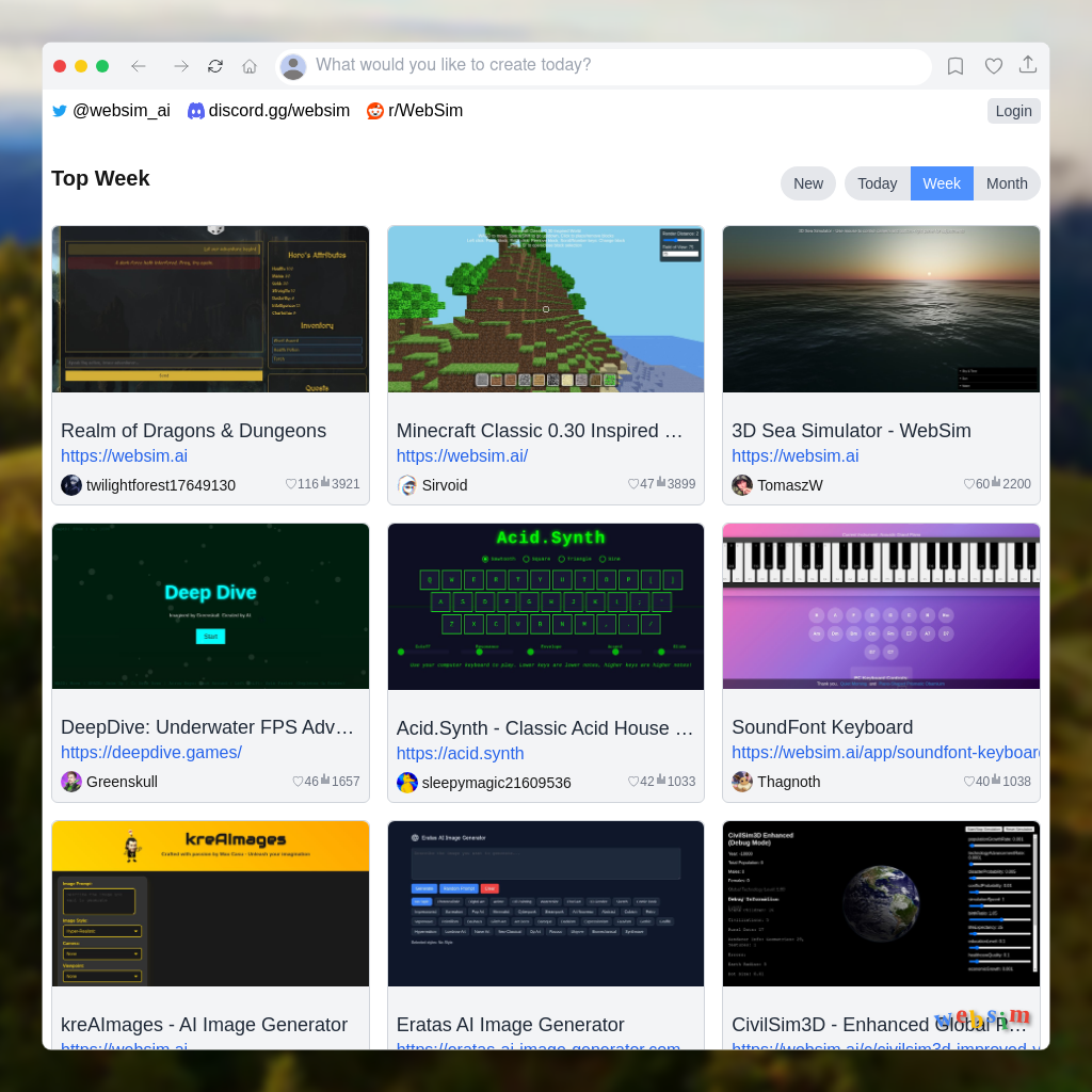 What is websim.ai | AIStage