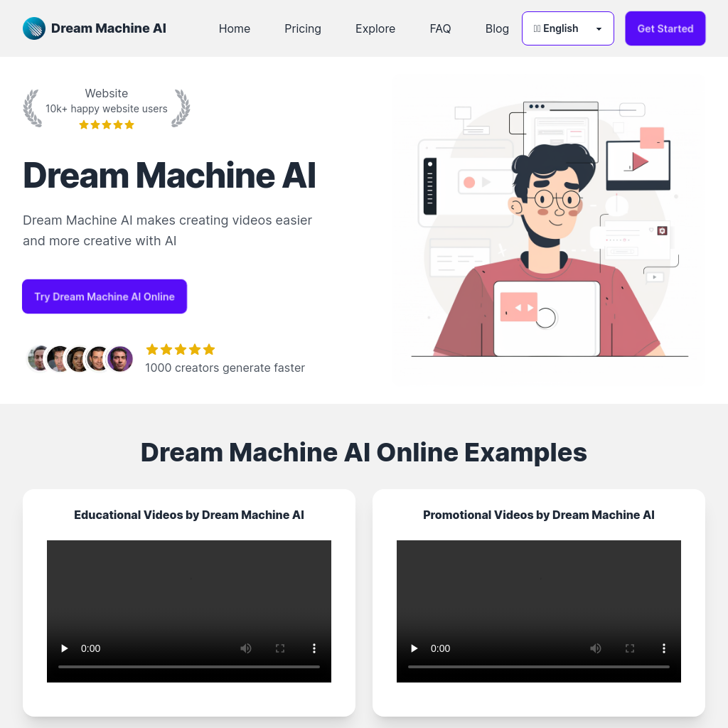 Dream Machine AI - Create High-Quality Videos Fast with AI | AIStage