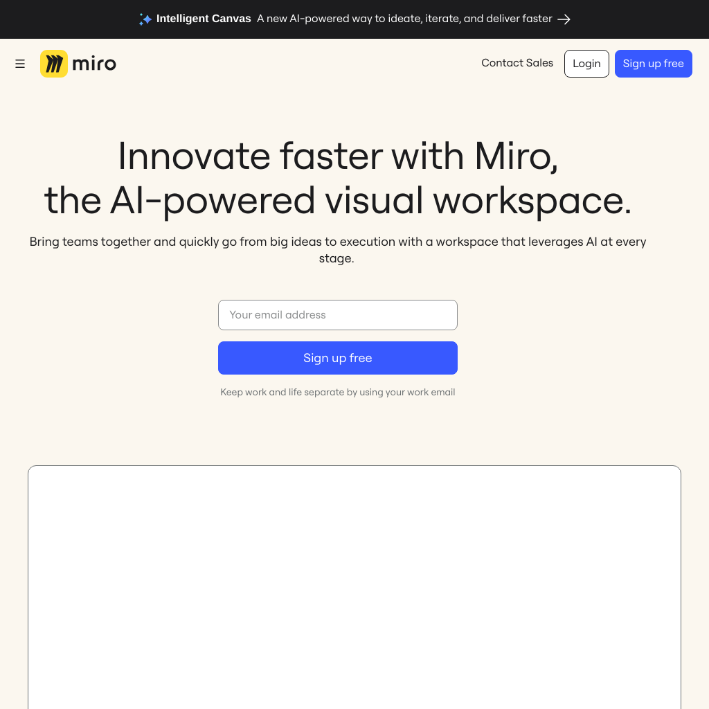 Miro | Intelligent Canvas - The Innovation Workspace | AIStage