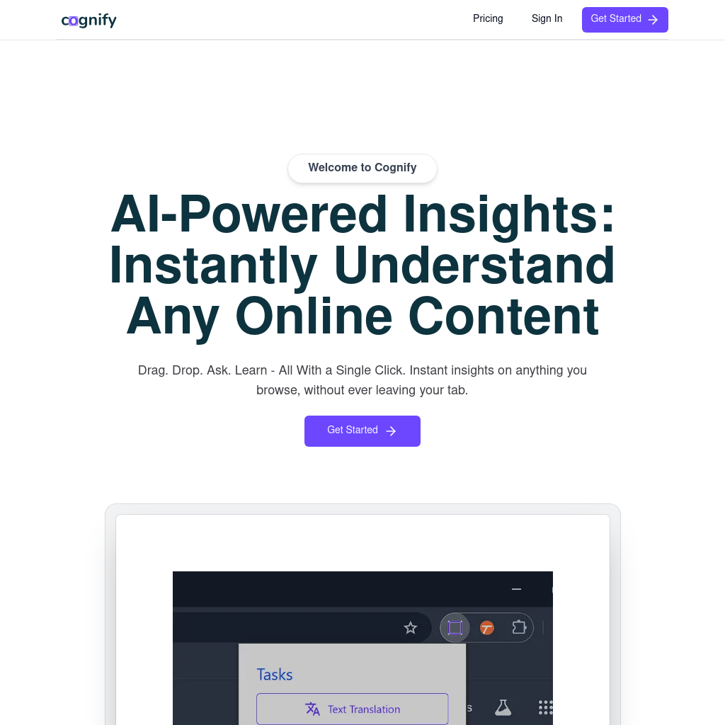 Core Features of Cognify Insights | AIStage