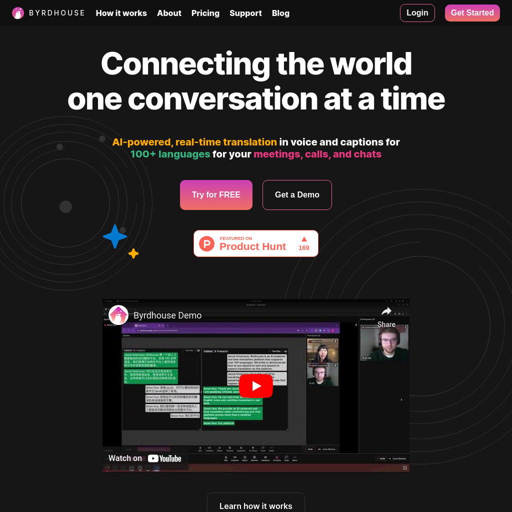 Real-time Voice Translation by Byrdhouse - Translate your live events ...