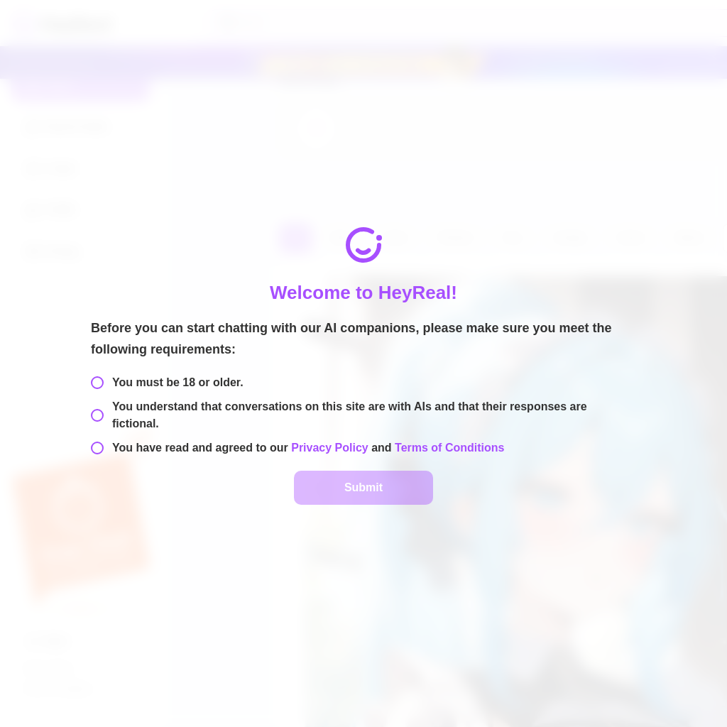 HeyReal AI - NSFW Character Al Chat & Al Girlfriend | AIStage
