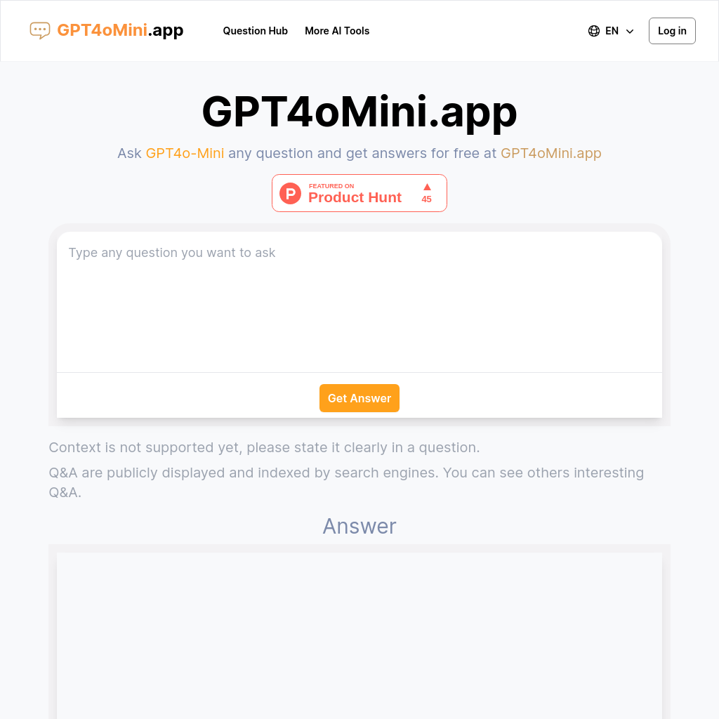 GPT4oMini.app: Free ChatGPT4o-Mini Client | AIStage
