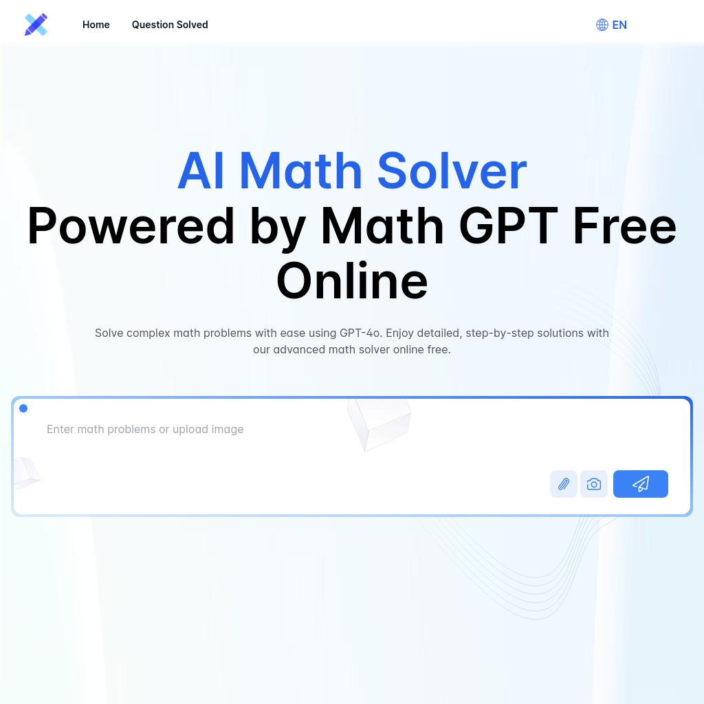 Ai Math Solver - Free Online Math Solver With Step-by-step Solutions 