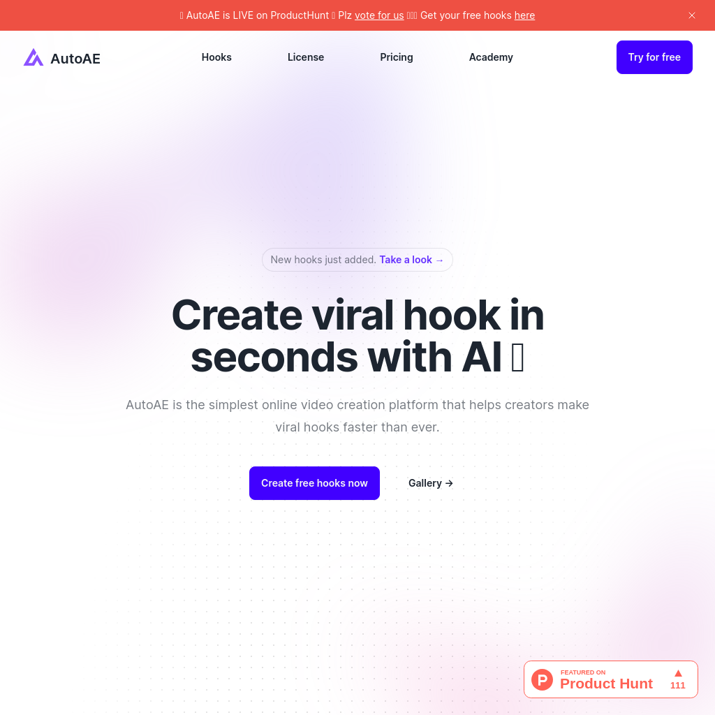 AutoAE - Create Viral Hooks with AI | AutoAE Online | AIStage