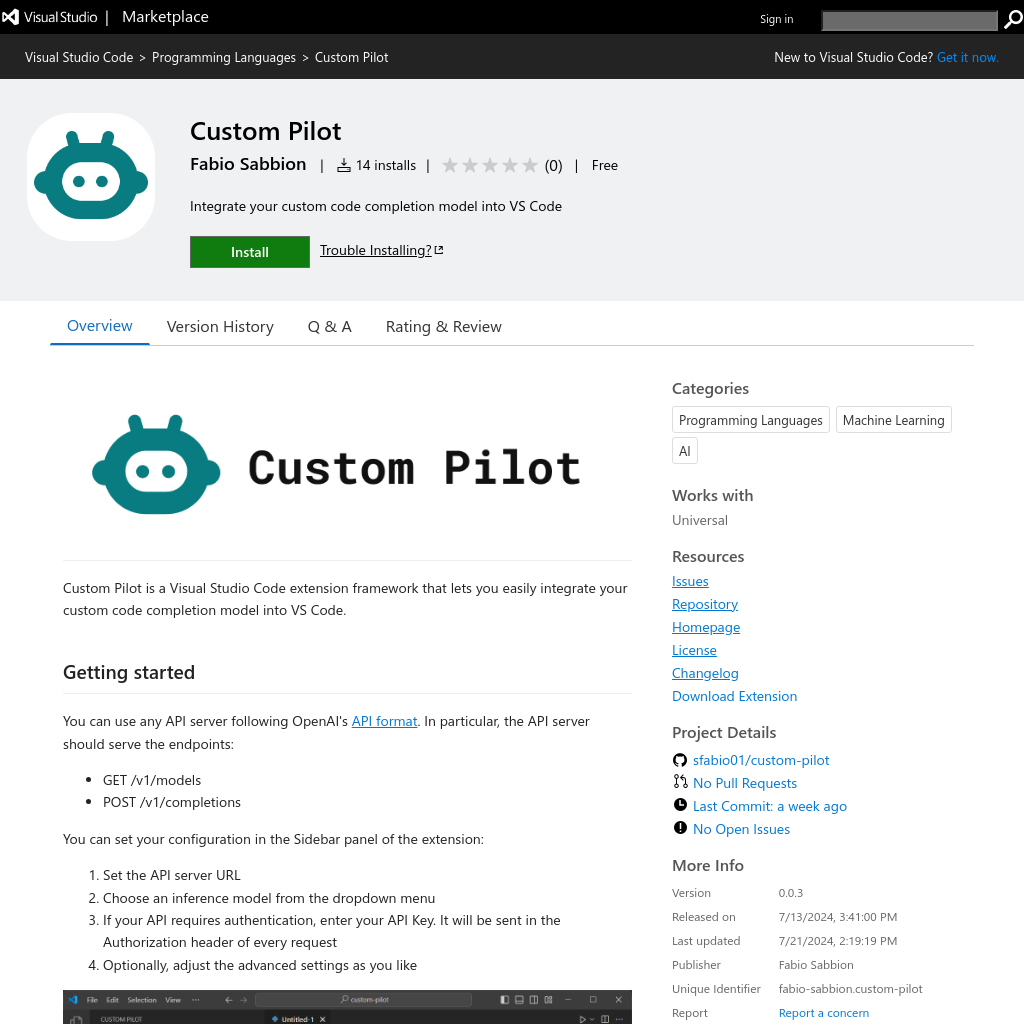 Custom Pilot - Integrate your custom code completion model into VS Code ...