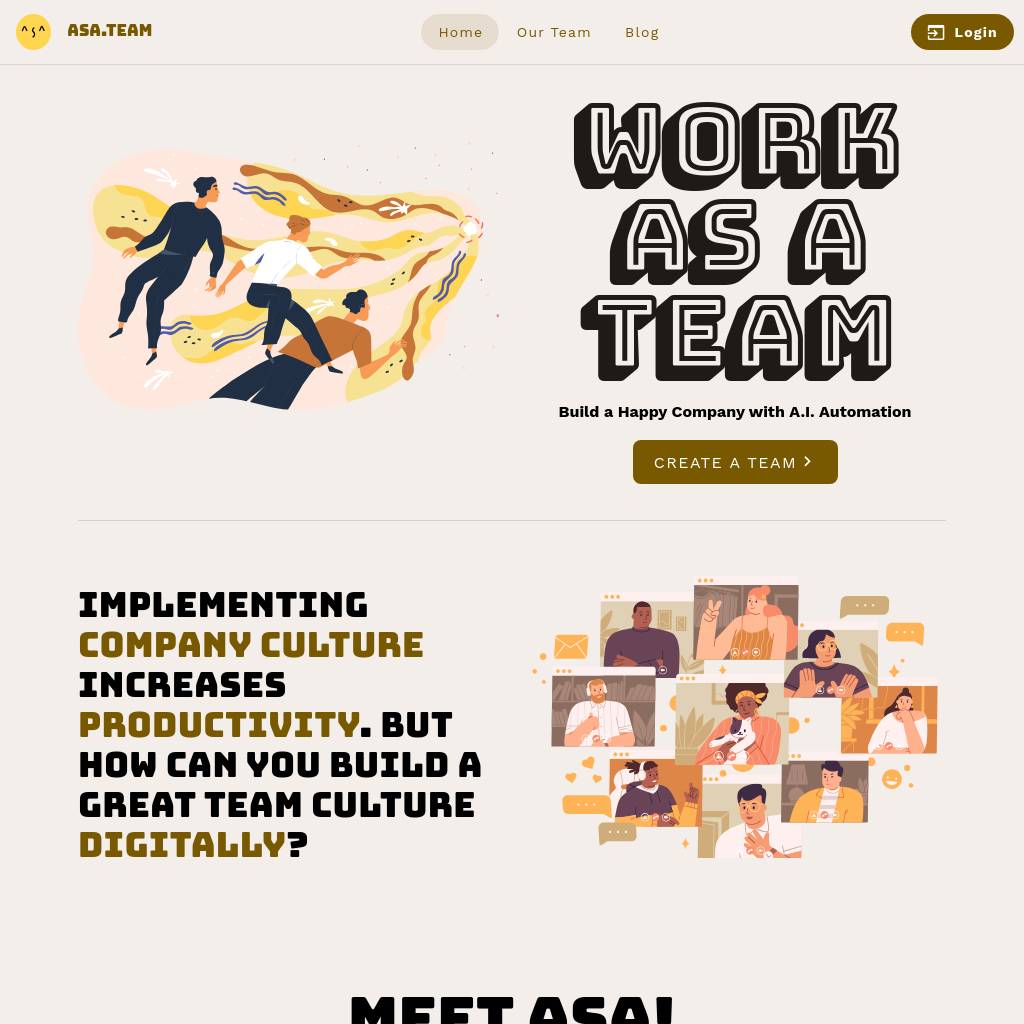 Asa.Team: Tu asistente para trabajar, jugar y aprender en equipo. | AIStage