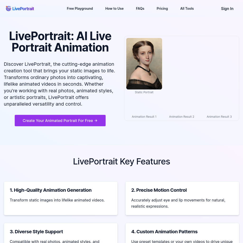 Create Lifelike Animated Portraits with LivePortrait | LivePortrait | AIStage