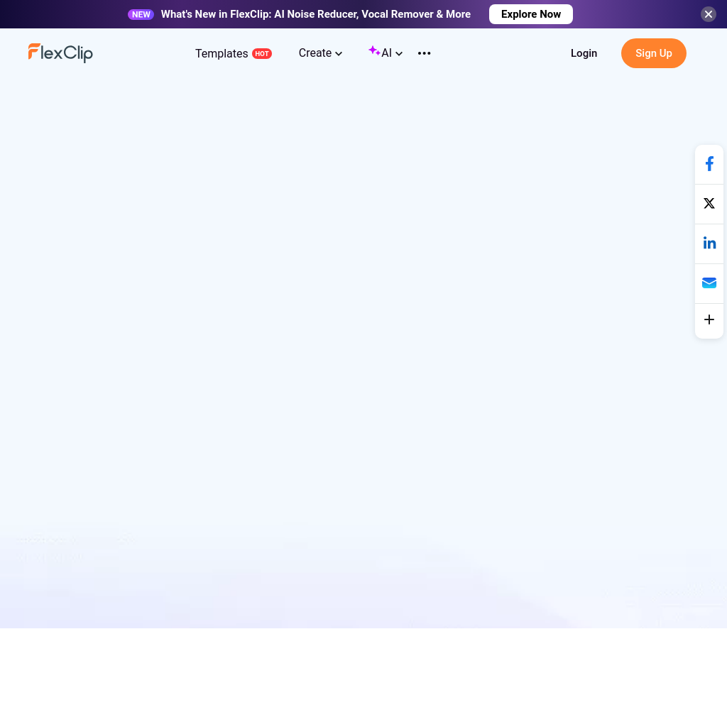 FlexClip : un éditeur vidéo en ligne pour créer des vidéos gratuitement. | AIStage