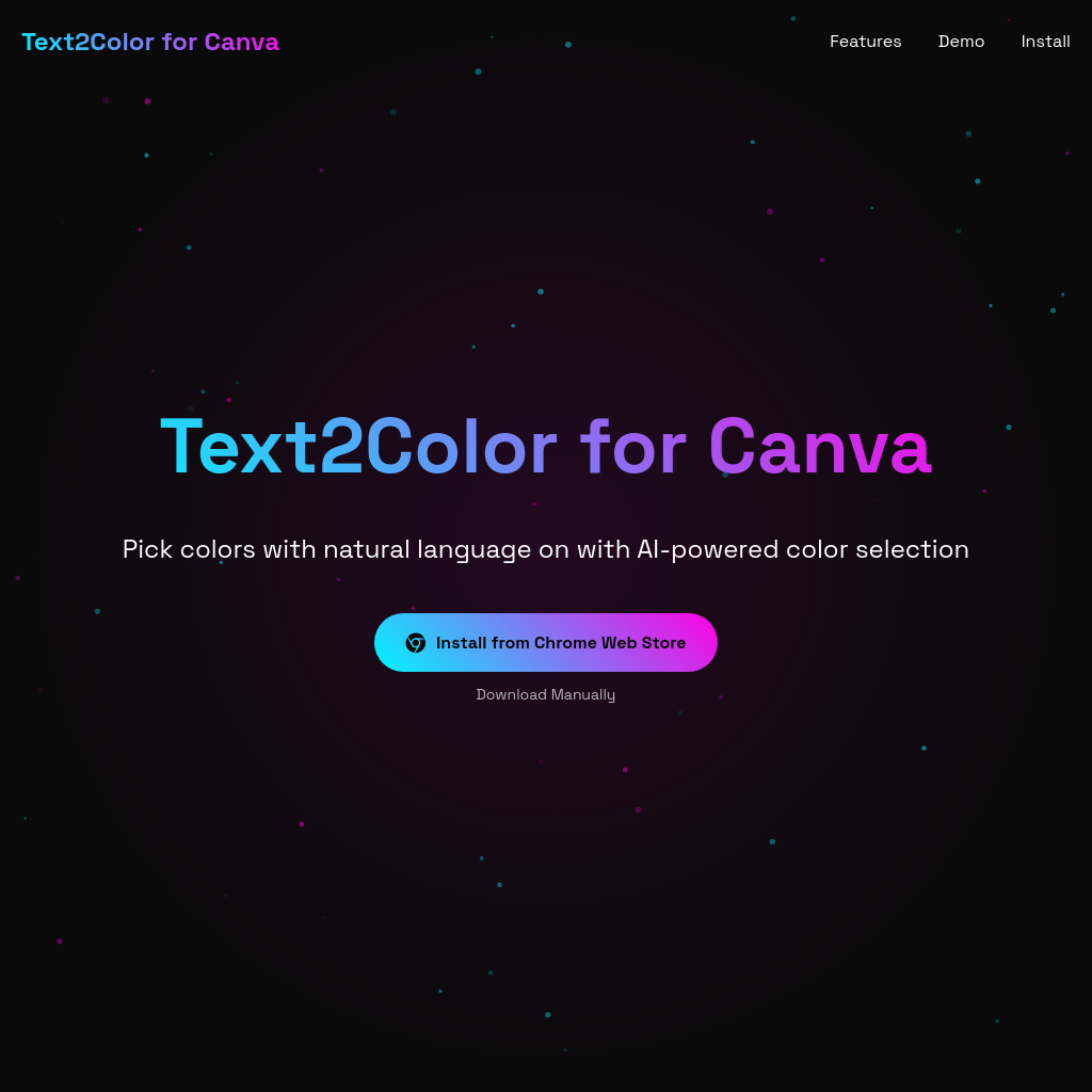 Text2Color for Canva - Pick colors with natural language descriptions ...