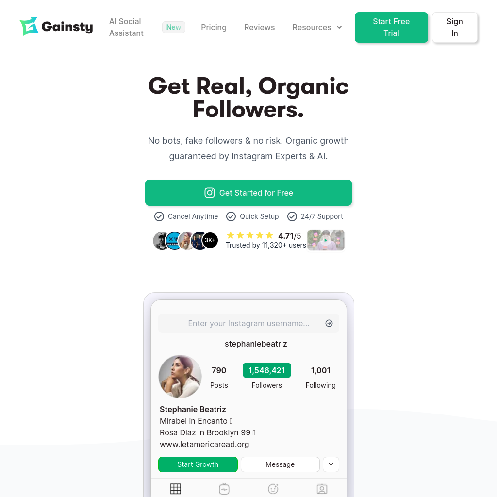Gainsty: Get Real Instagram Followers Fast | AIStage
