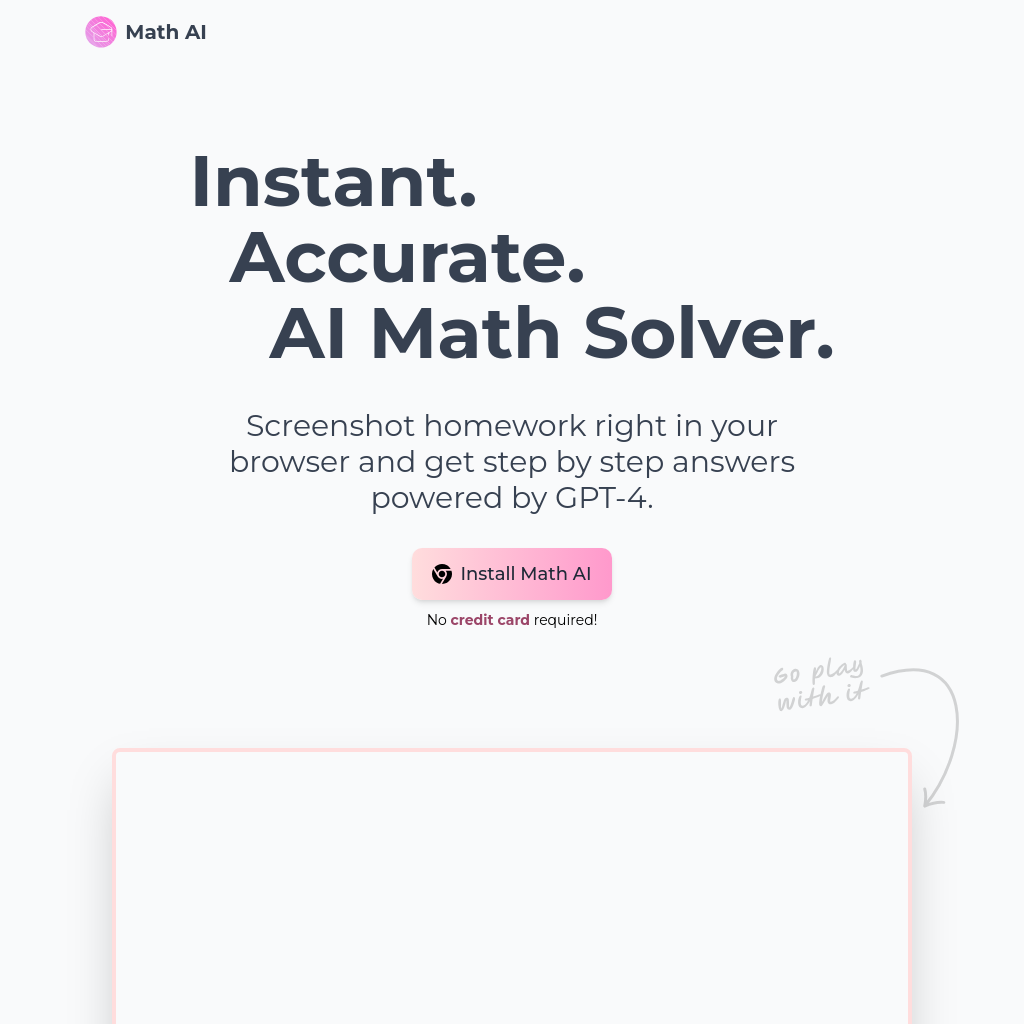 Math AI Solver - Instantly Solve Math Problems with Step-by-Step Answers | AIStage