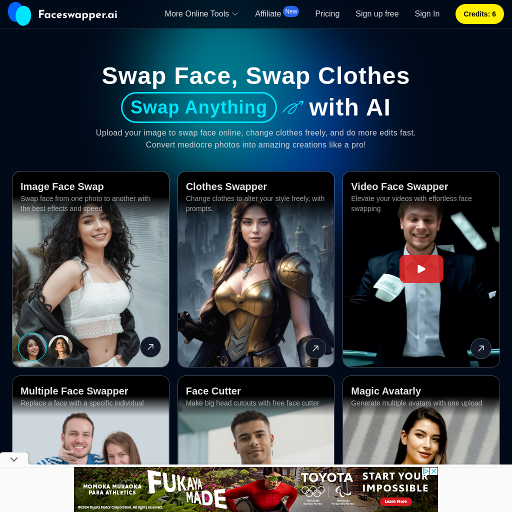 FaceSwapper，在线 AI 人脸互换工具，支持人脸互换和重塑。 | AIStage