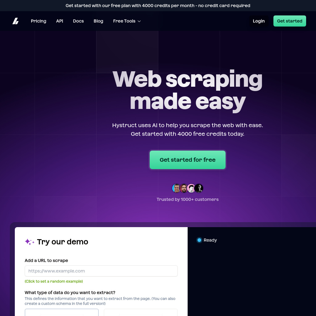 Hystruct AI - Web Scraping Made Easy | AIStage