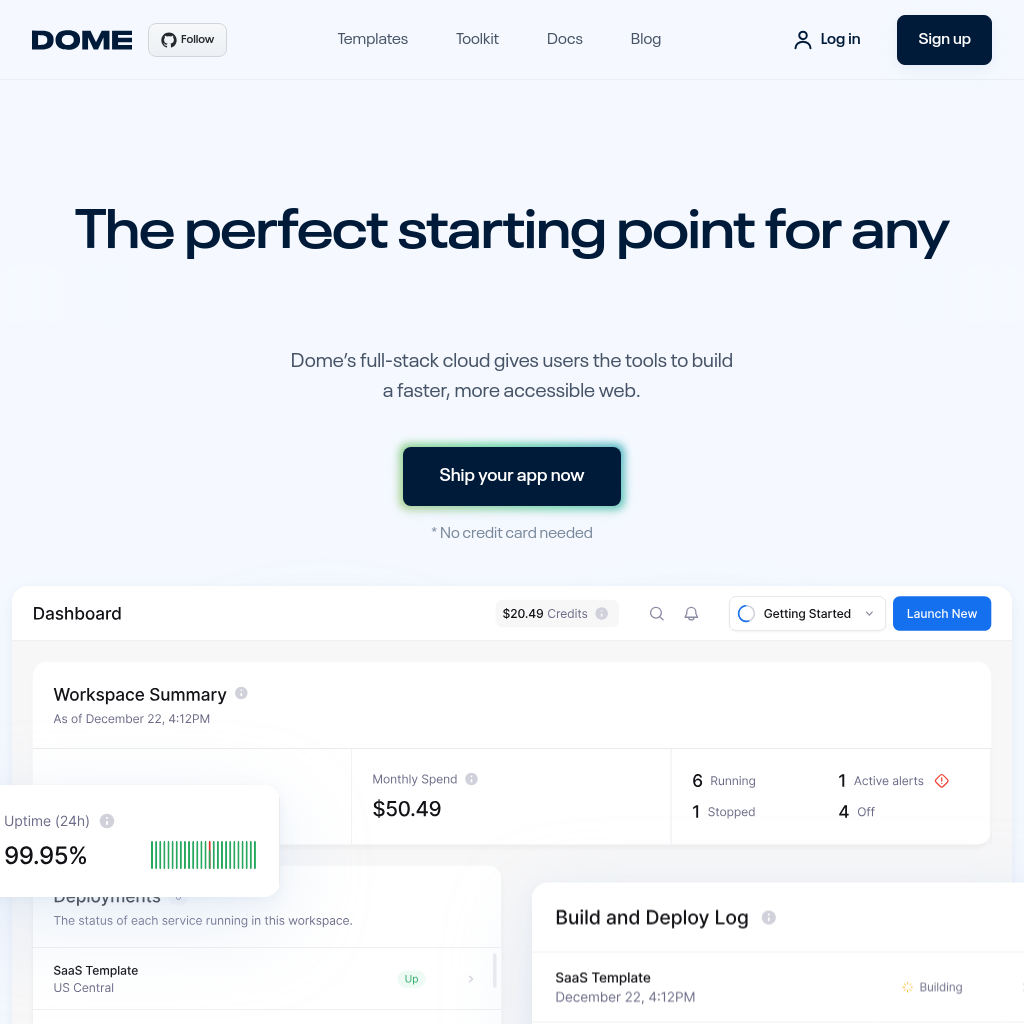 Trydome - Build a Faster, More Accessible Web with Dome's Full-Stack ...